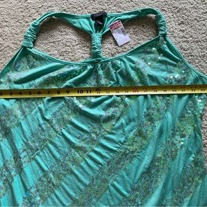 Deb | Tops | Deb Mint Green Sequin Halter Top Size 2x Brand New With ...